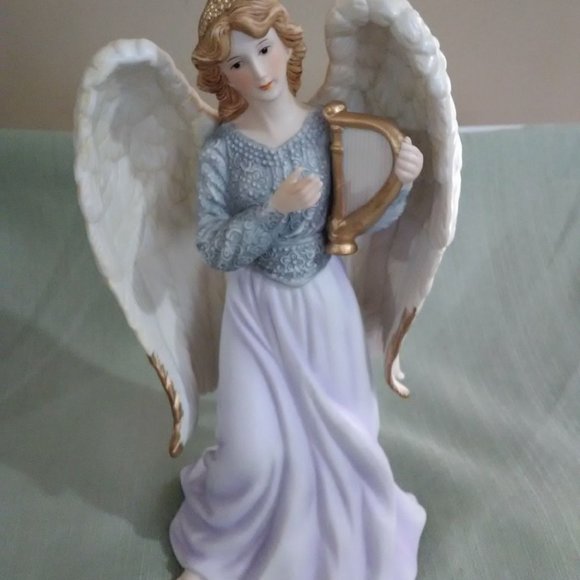 Accents | 1 Pastel Harp Angel Musical | Poshmark